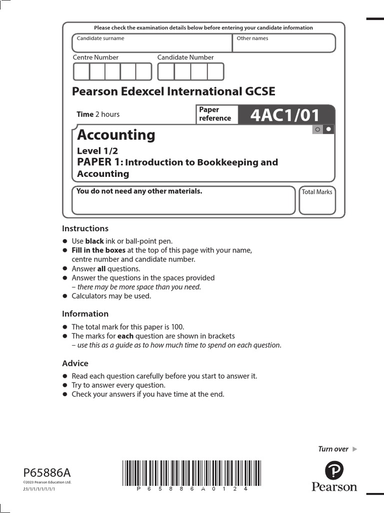 Jan 23 P1 QP Acc | PDF | Debits And Credits | Accounting