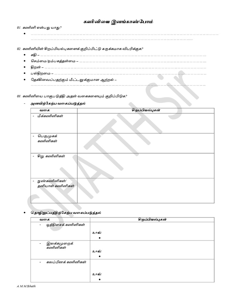 Grade 10 ICT Work Sheet 2 | PDF