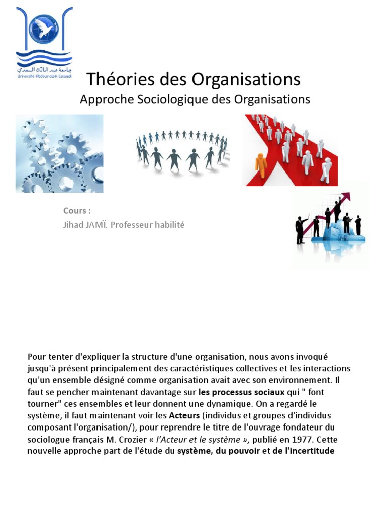 Analyse stratégique des organisations | PDF | la communication | Autonomie
