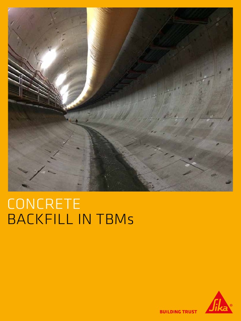Glo Backfill TBM Tunnel Boring Machines | Download Free PDF | Concrete | Physical Sciences