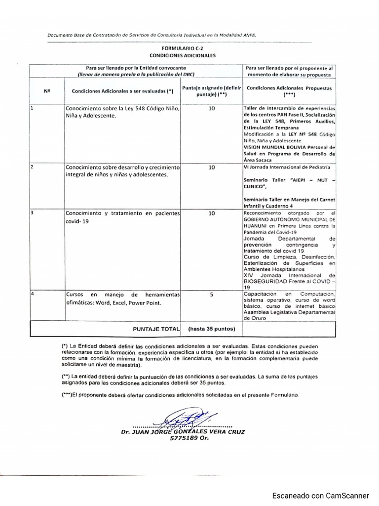 Formulario C-2 | PDF