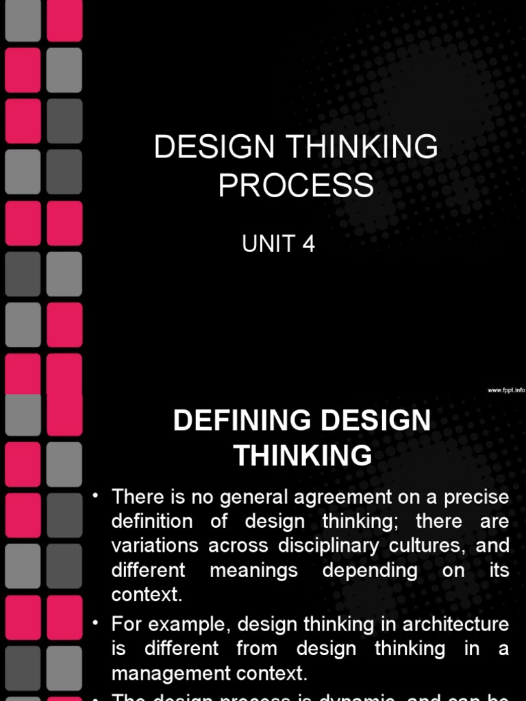 Unit 4-L1 | PDF | Design Thinking | Design