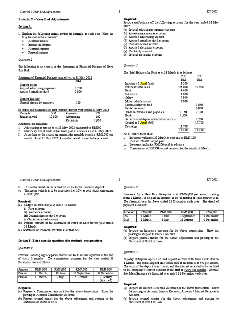 Poa T - 9 | PDF | Expense | Accrual