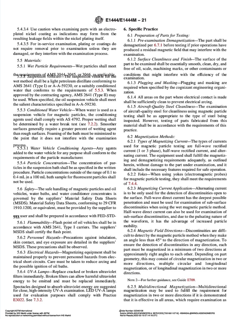 ASTM E1444-E1444M (2021) - Part4 | PDF | Physical Sciences ...
