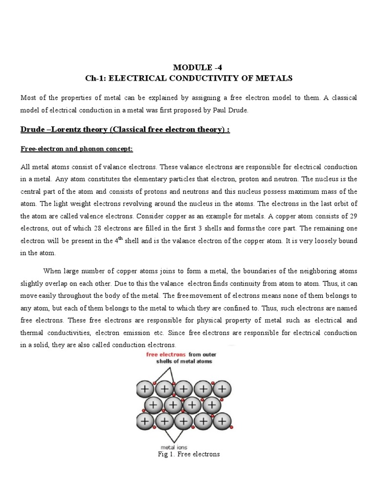 Engineering Physics 1electrical Conductivity Introduction To Thermal