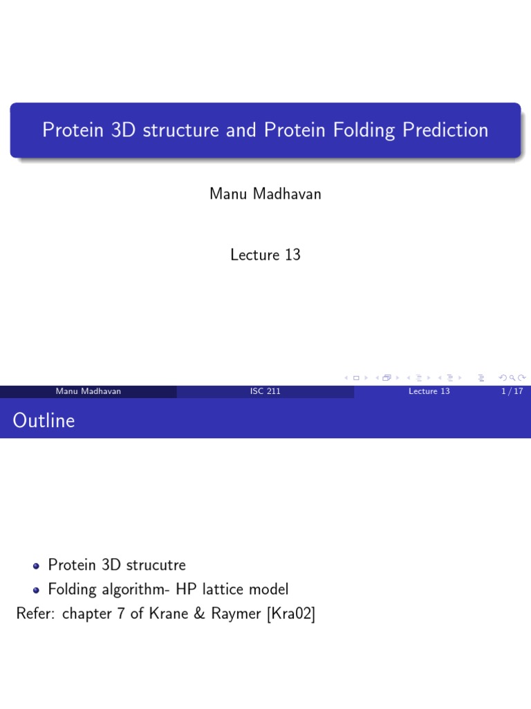Lecture 13 | PDF | Protein Structure | Proteins