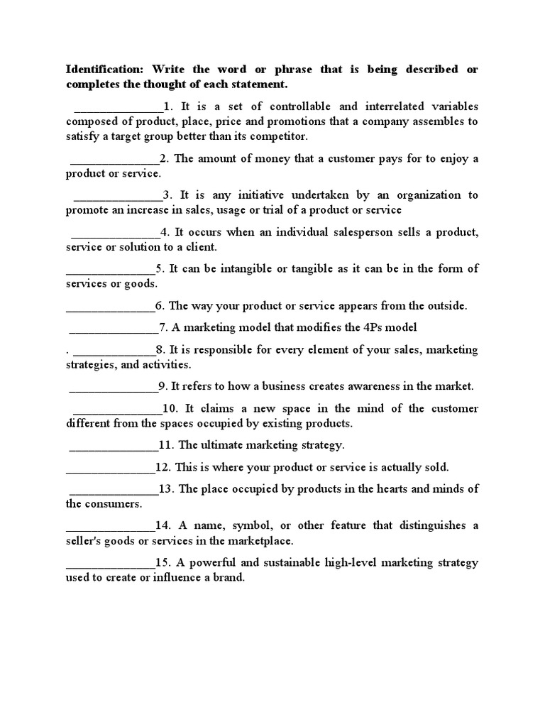Identification | PDF | Career & Growth