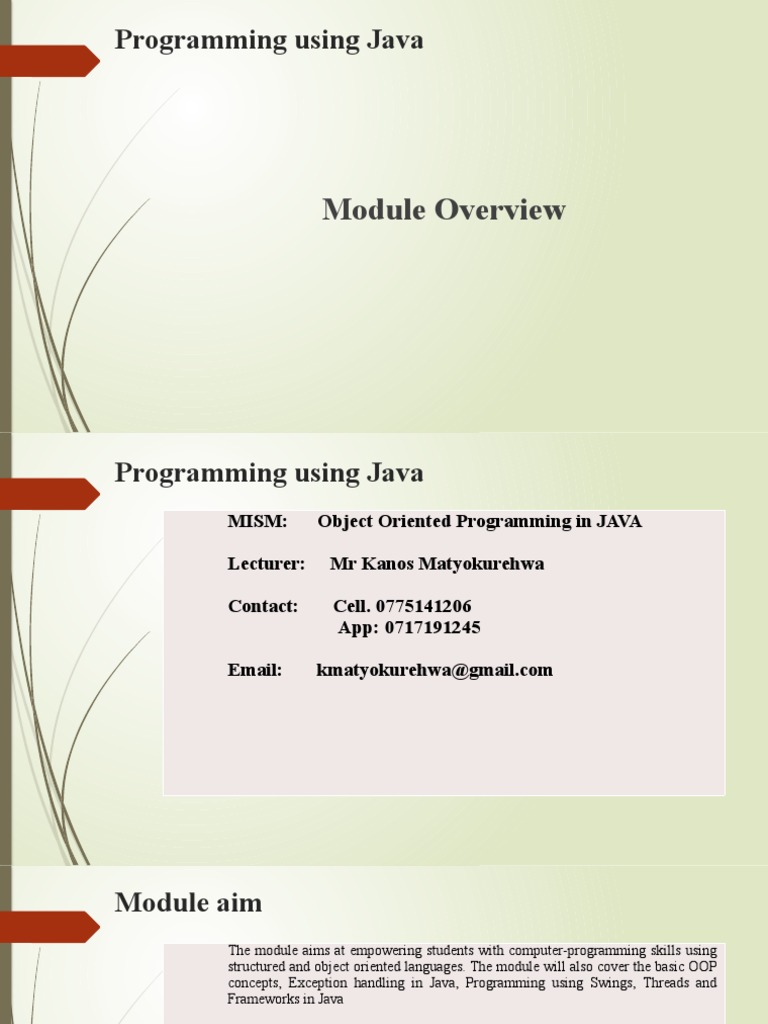 OOP Session 1 Slides | PDF | Java (Programming Language) | Data Type