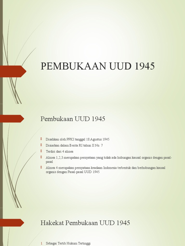 4 Pembukaan Uud 1945 | PDF