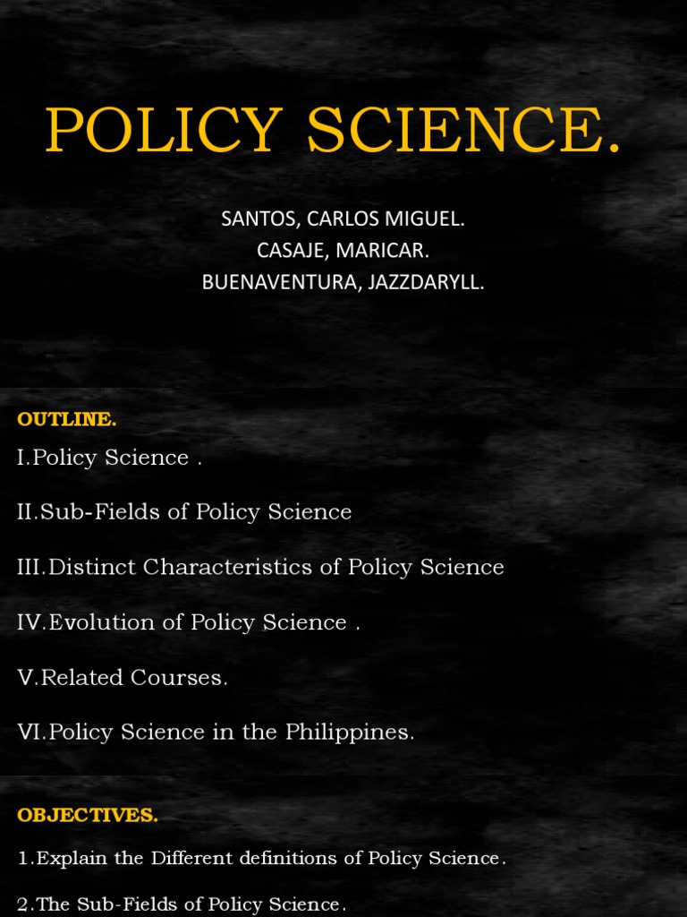 Policy Scienceeeeee | PDF | Policy | Science