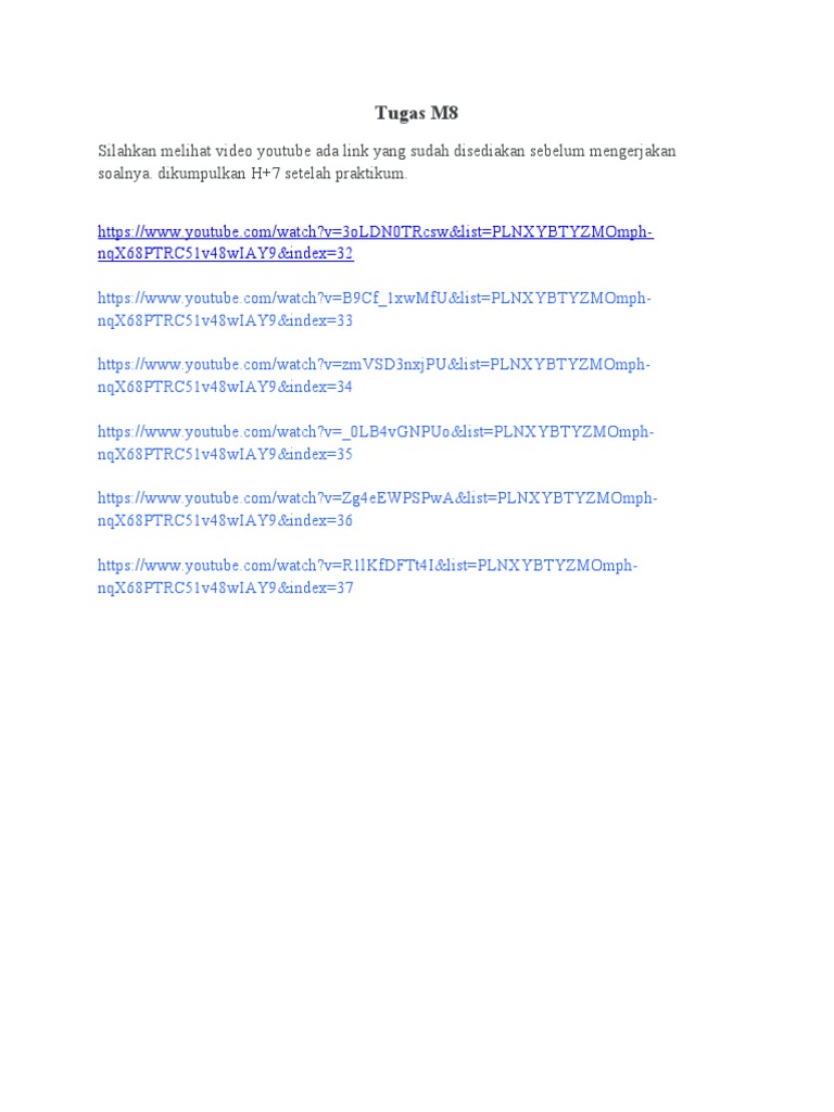Format Tugas M8-1 | PDF