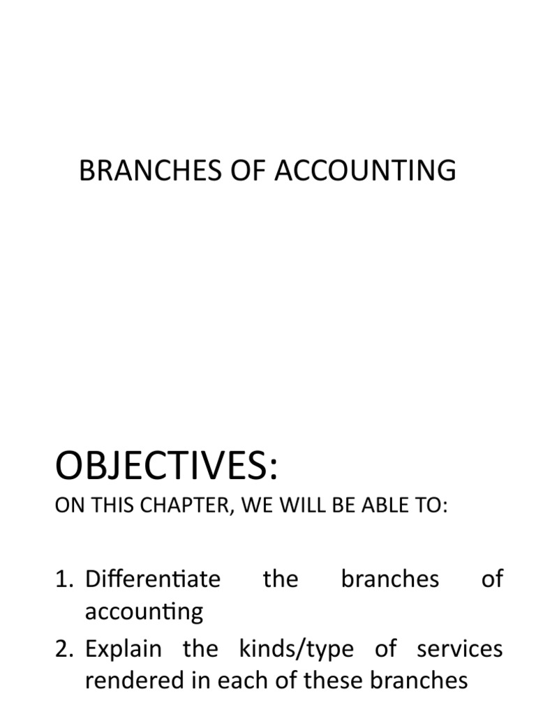 Branches of Accounting | PDF | Accounting | Financial Accounting