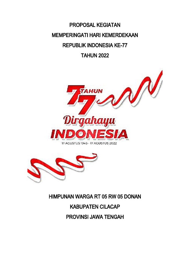 PROPOSAL KEGIATAN Agustusan | PDF