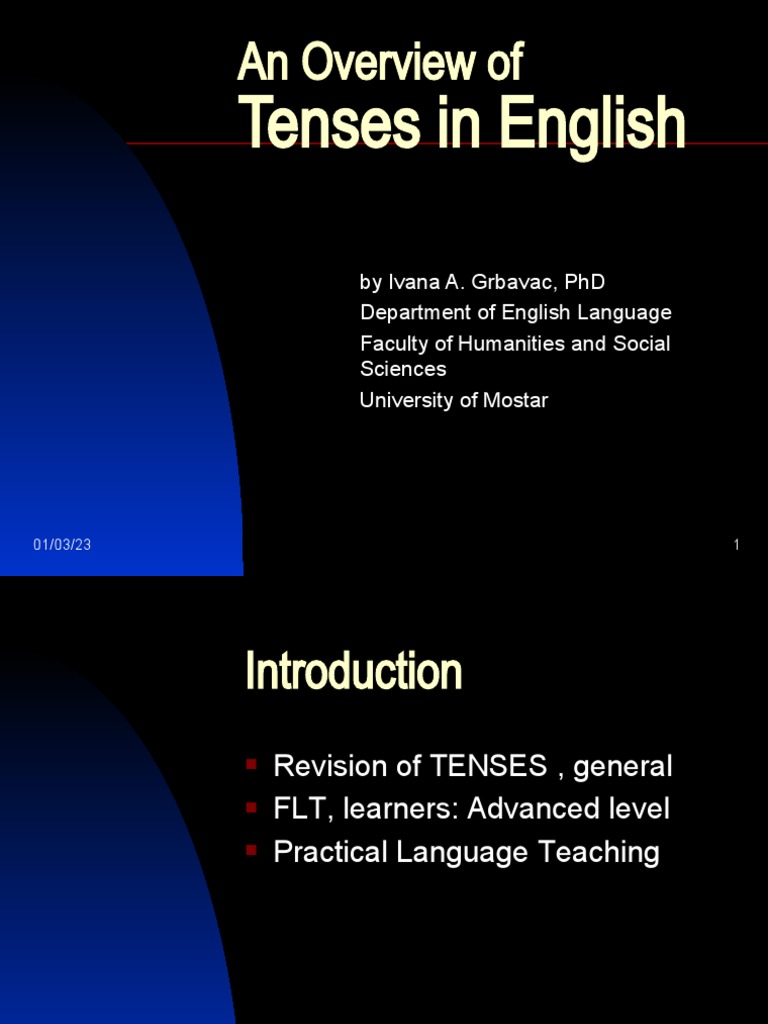 Tenses in English | Download Free PDF | Grammatical Tense | English ...