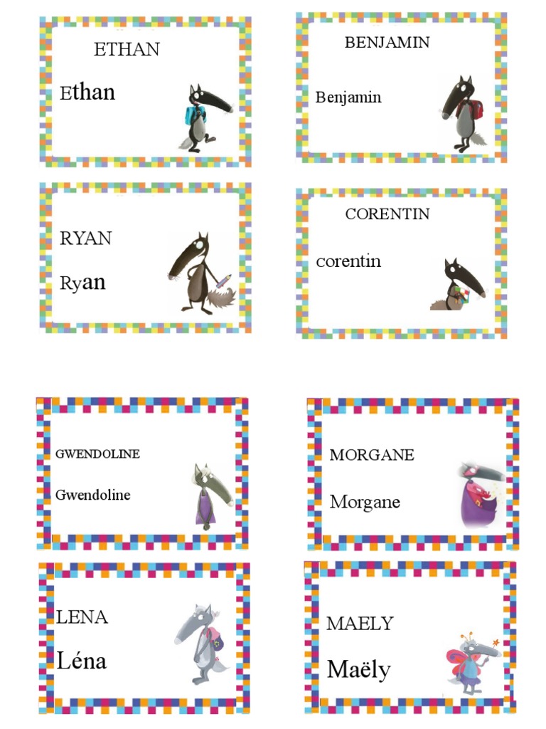 Étiquettes Loup Gs _ Étiquettes Présence Loup – VSJA