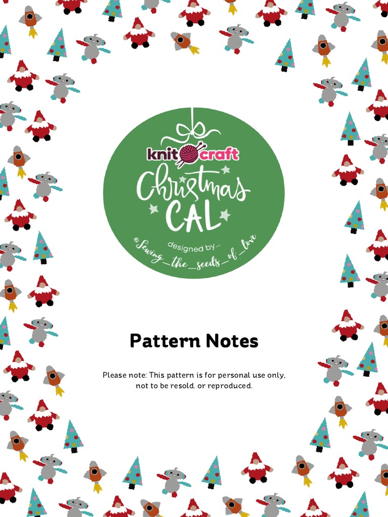 Knitcraft Christmas Advent Cal - Day00 | PDF | Needlework | Textiles