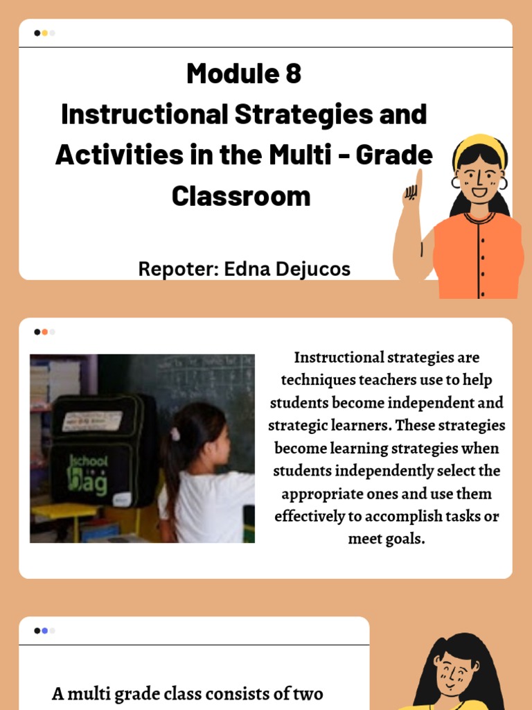 Group 4 Multigrade Module 8 and Module 9 | PDF | Differentiated Instruction | Teachers