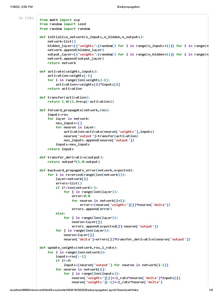 Backpropagation | PDF
