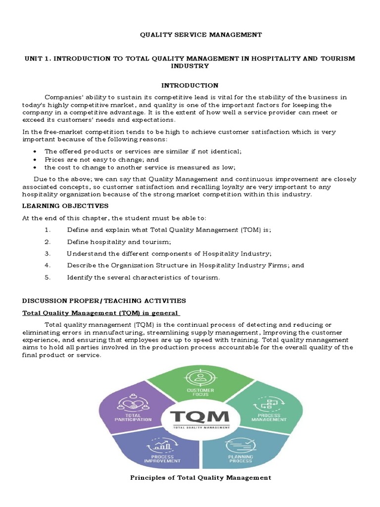 Quality Service Management | Download Free PDF | Tourism | Quality Management