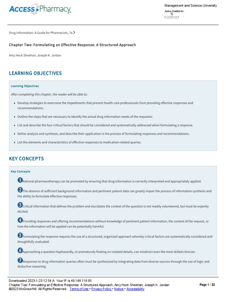 Formulating An Effective Response - A Structured Approach | Download ...