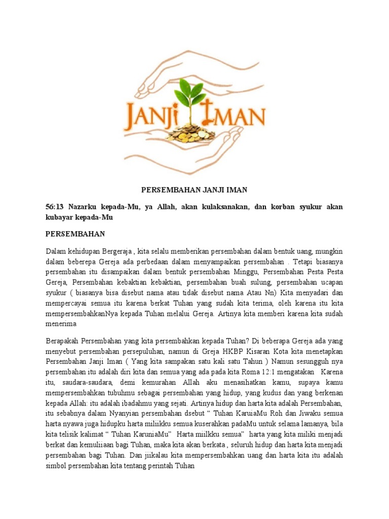 Penjelasan Janji Iman Indo | PDF