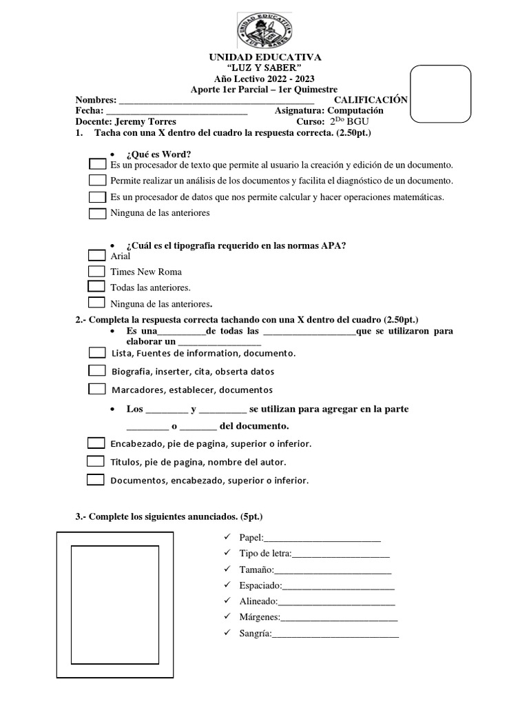 2do BGU COMPUTACION Aporte | PDF | Informática | Ciencias de la Computación