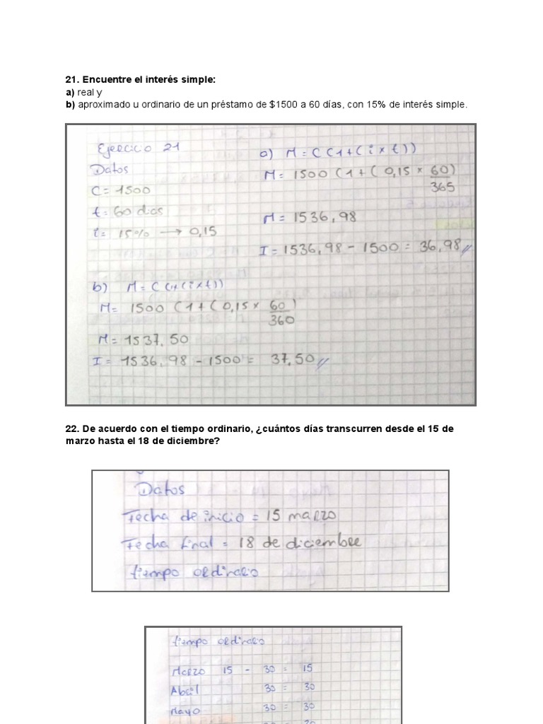 Interes Simple | PDF