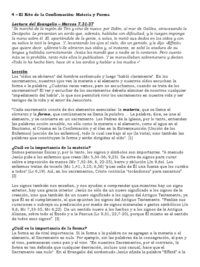 El Rito de La Confirmacion | PDF | Confirmación | Sacramentos