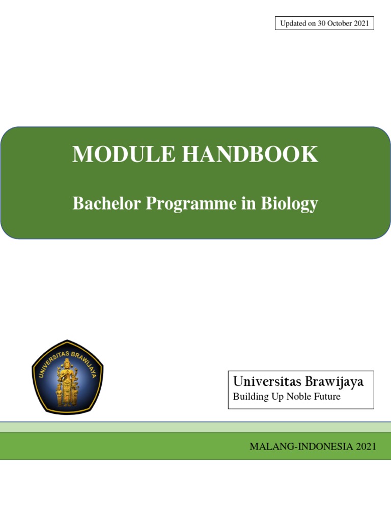 Biology Module Handbook Updated | PDF | Microbiology | Bachelor's Degree
