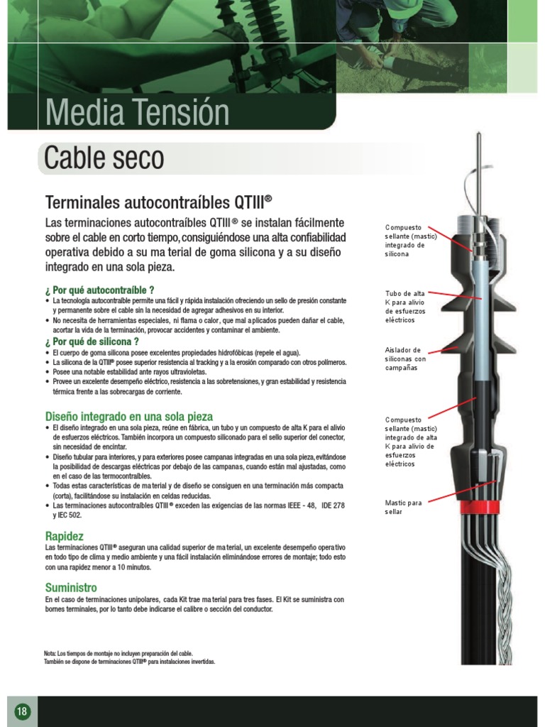 MUFLAS INT-EXT QTIII Terminaciones Media Tension 3M | PDF