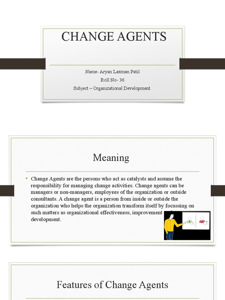 Understanding Change Agents in Organizations | PDF | Career & Growth ...