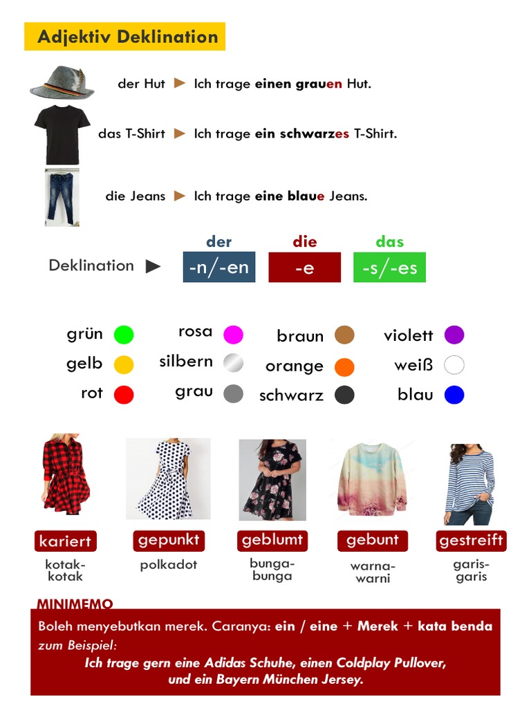 Adjektiv Deklination | PDF