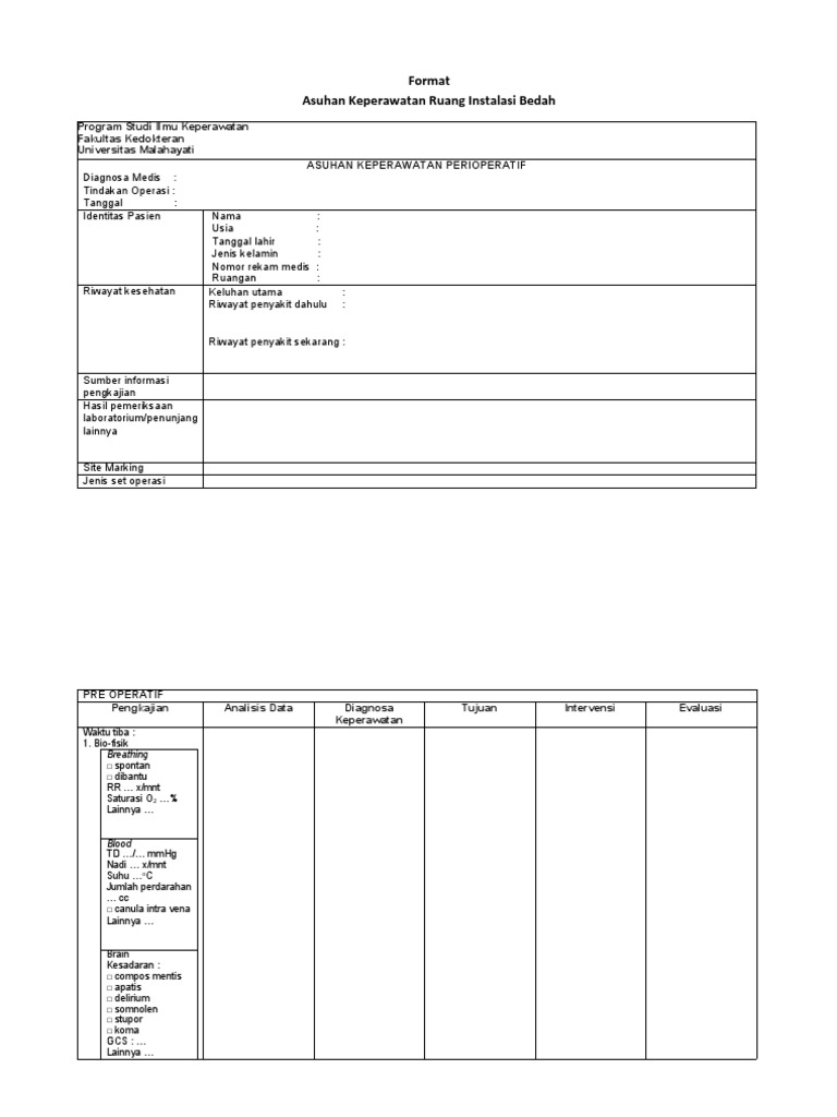 Format Ruang OK Baru 2022 | PDF