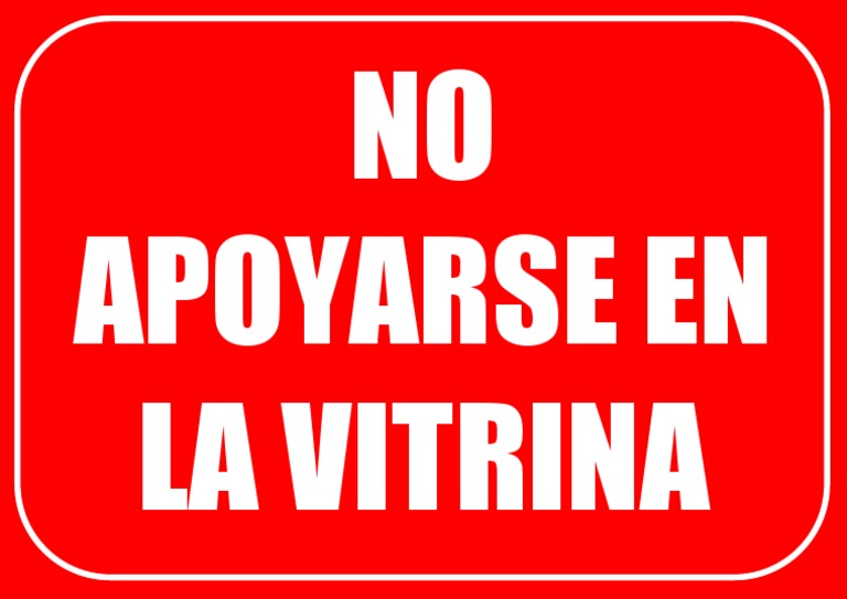No Apoyarse en La Vitrina | PDF