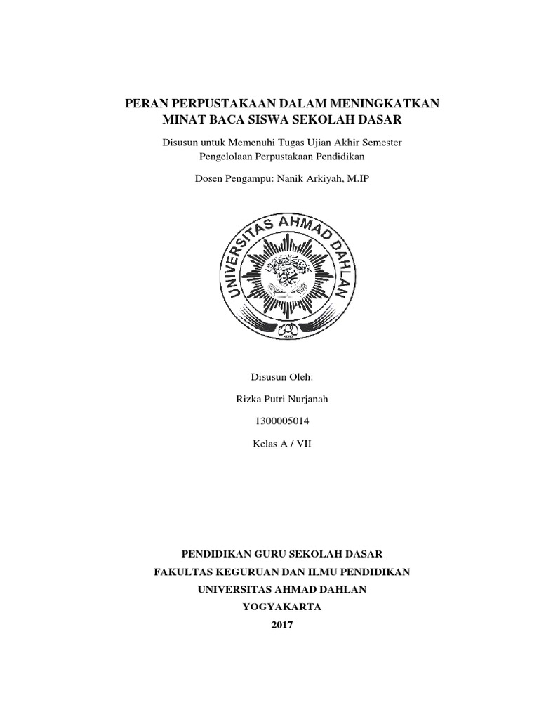 Rizka Putri N (1300005014) Uas Perpus | PDF | Sains & Matematika