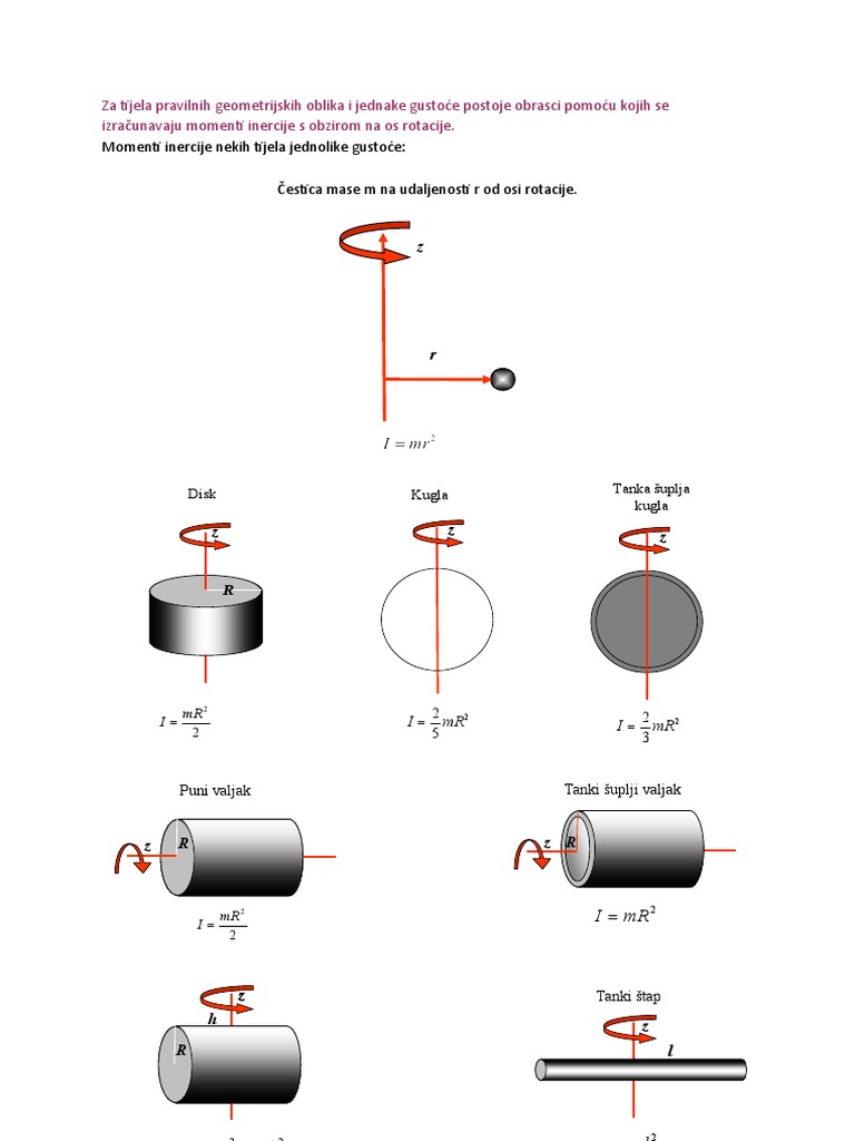 Rad, Snaga I Kinetička Energija Pri Rotaciji | PDF