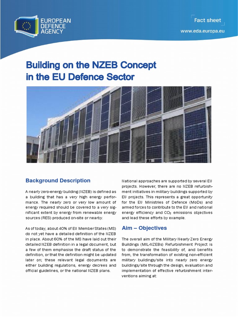 Infosheet Nzeb | PDF | Efficient Energy Use | European Union