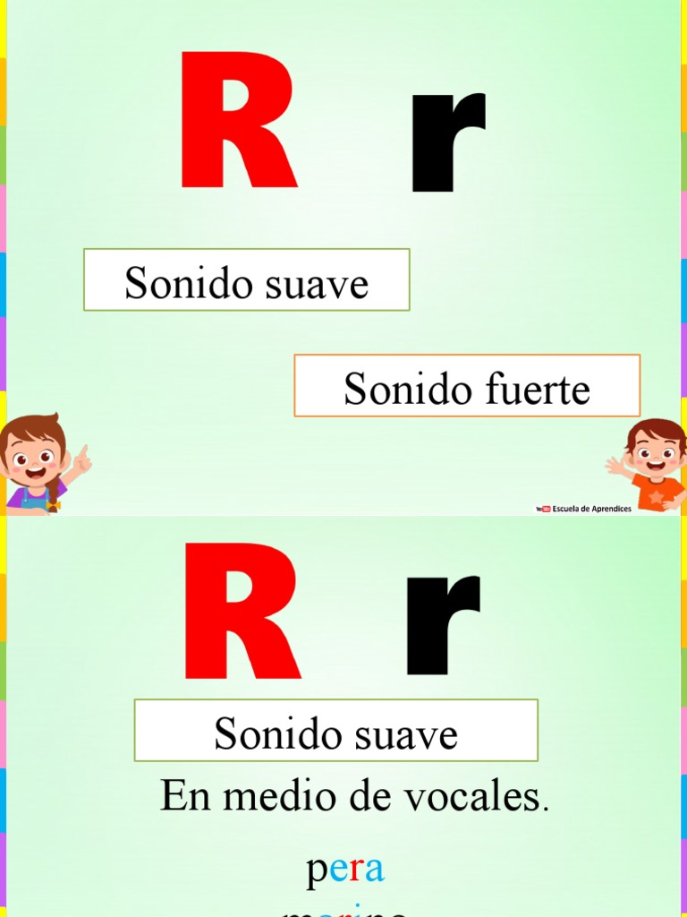 Clase Letra R Suave y Fuerte | PDF