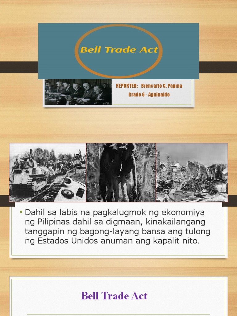 Bell Trade Act | PDF