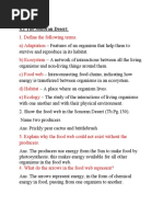 Sonoran Desert Ecosystem Overview | PDF | Food Web | Ecosystem