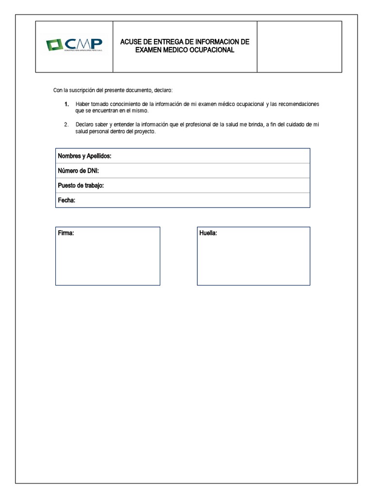 Acuse de Entrega de Epps | PDF