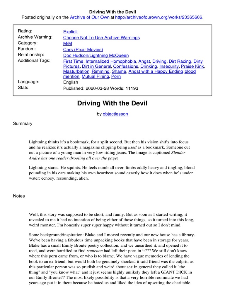 Driving With The Devil | PDF