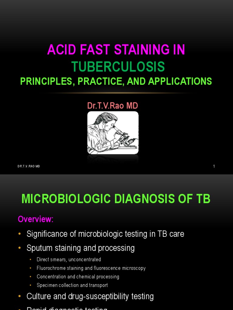 Acid Fast Staining for TB | Tuberculosis | Staining