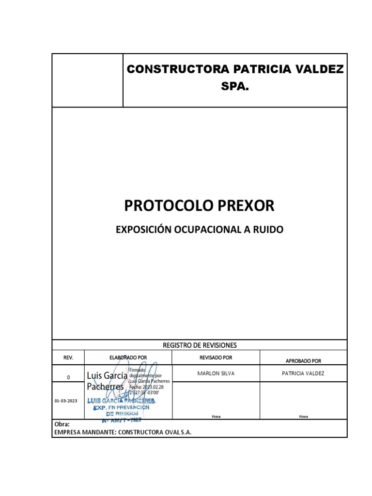 Protocolo Prexor-Patricia Valdez | PDF