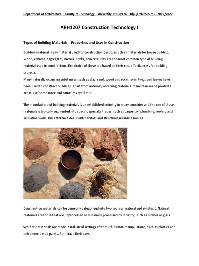 Lecture Notes 2 | PDF | Building Materials | Concrete