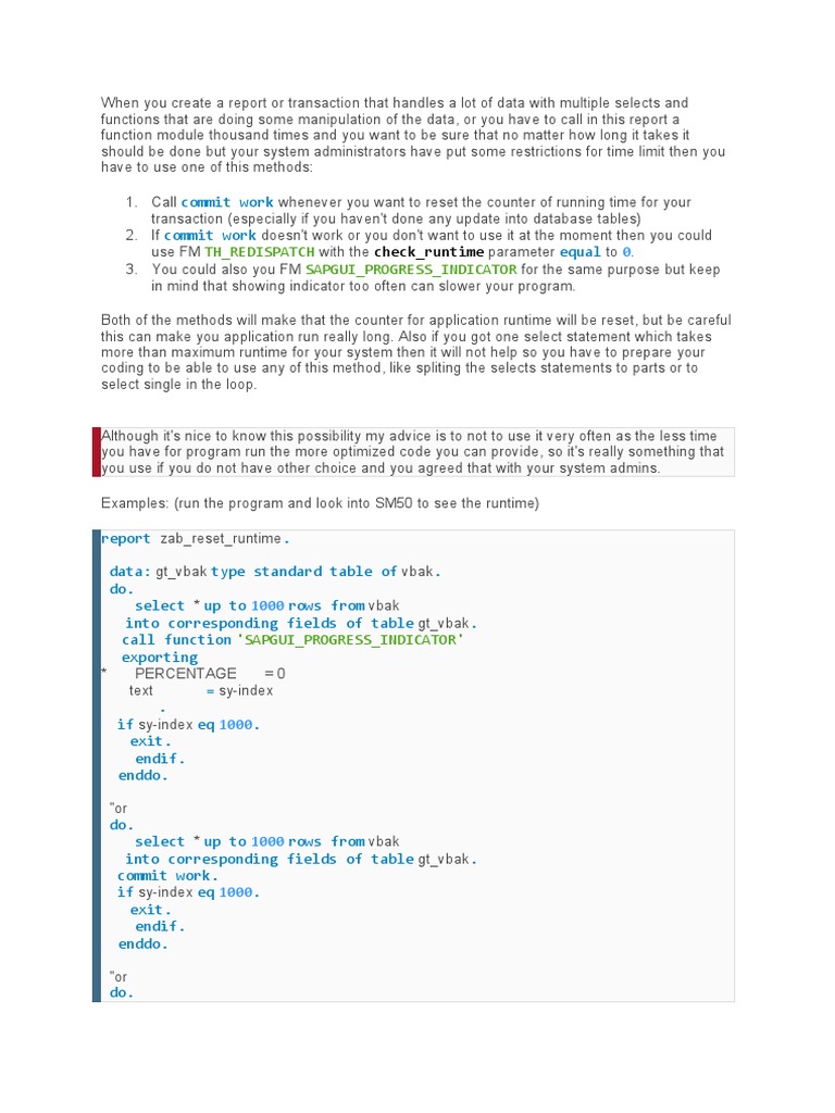 Extend Allowed Runtime of A Program | PDF