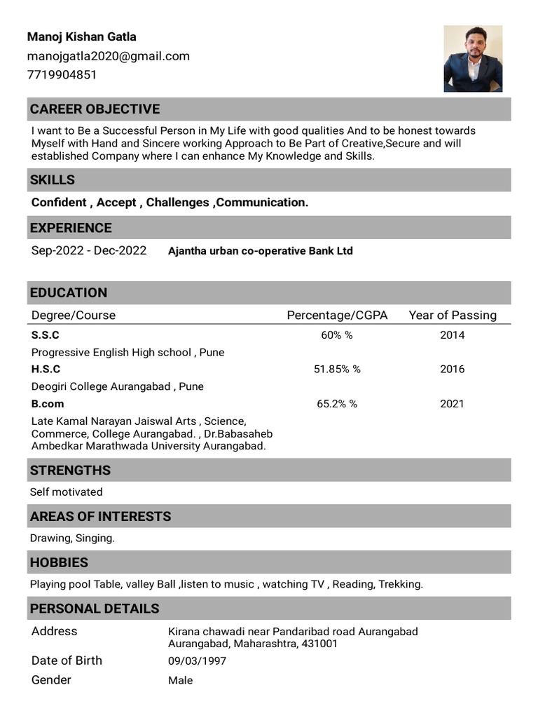 Resume - Manoj Gatla - Format2 | PDF
