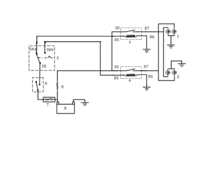 Wiring Diagram Lampu Kepala | PDF