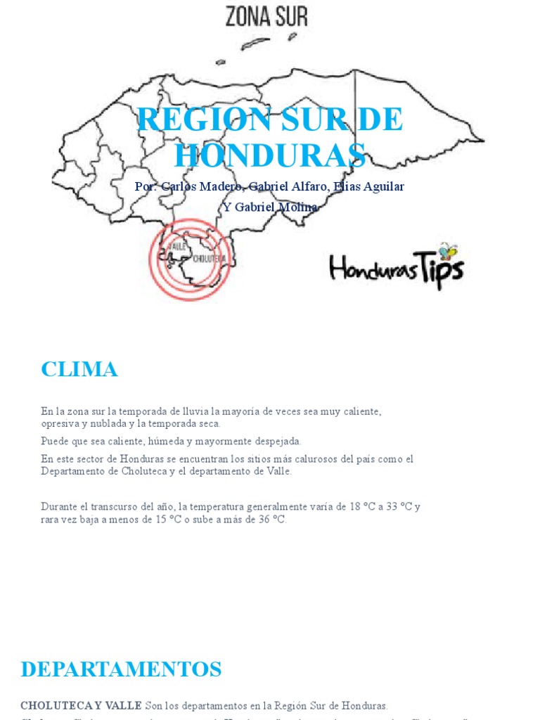 Region Sur de Honduras | PDF