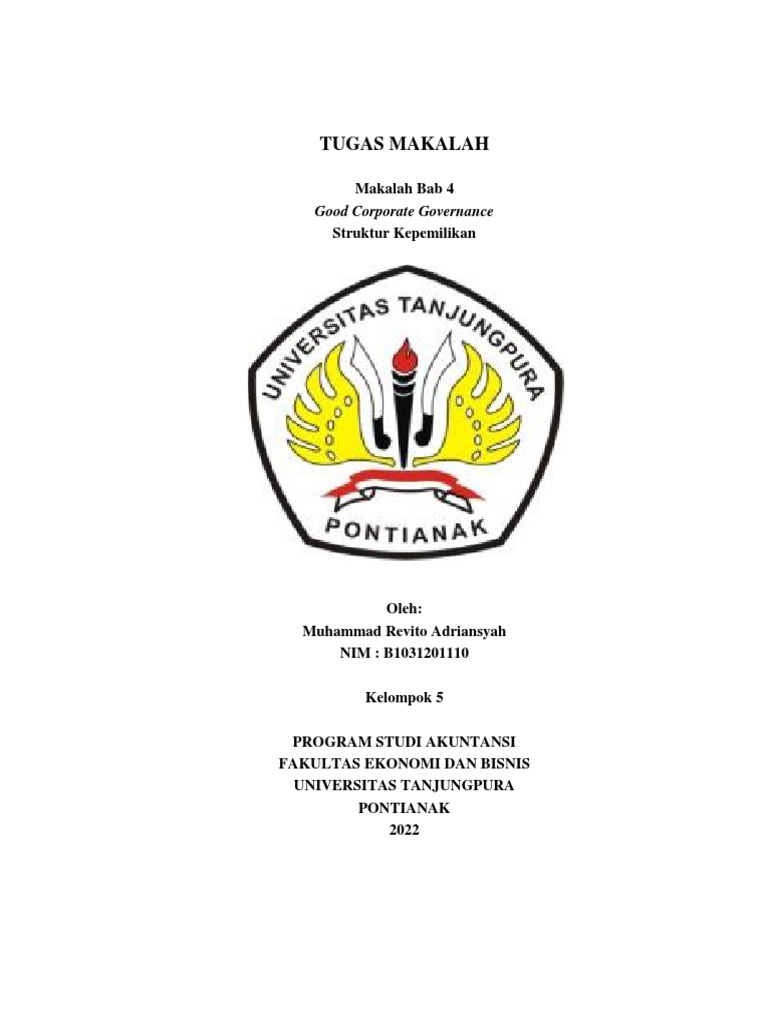 Muhammad Revito Adriansyah - B1031201110 - Makalah BAB 4 | PDF